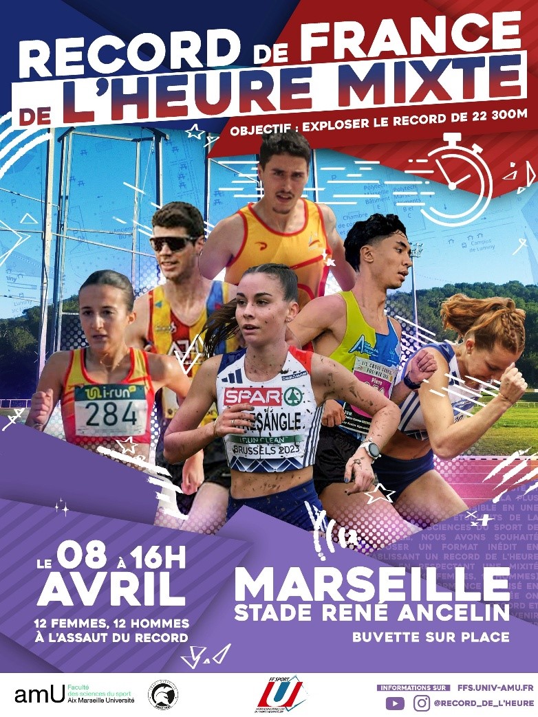 Record de France universitaire de l'heure sur piste par équipe mixte | FSS